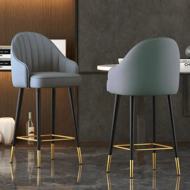 SILLA BAR FRYDE EN COLOR GRIS